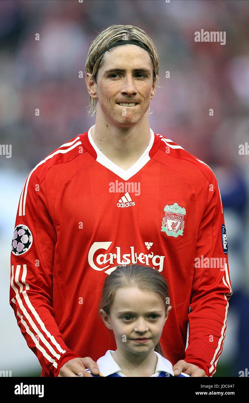 FERNANDO TORRES LIVERPOOL FC ANFIELD LIVERPOOL ENGLAND 08 April 2009 ...