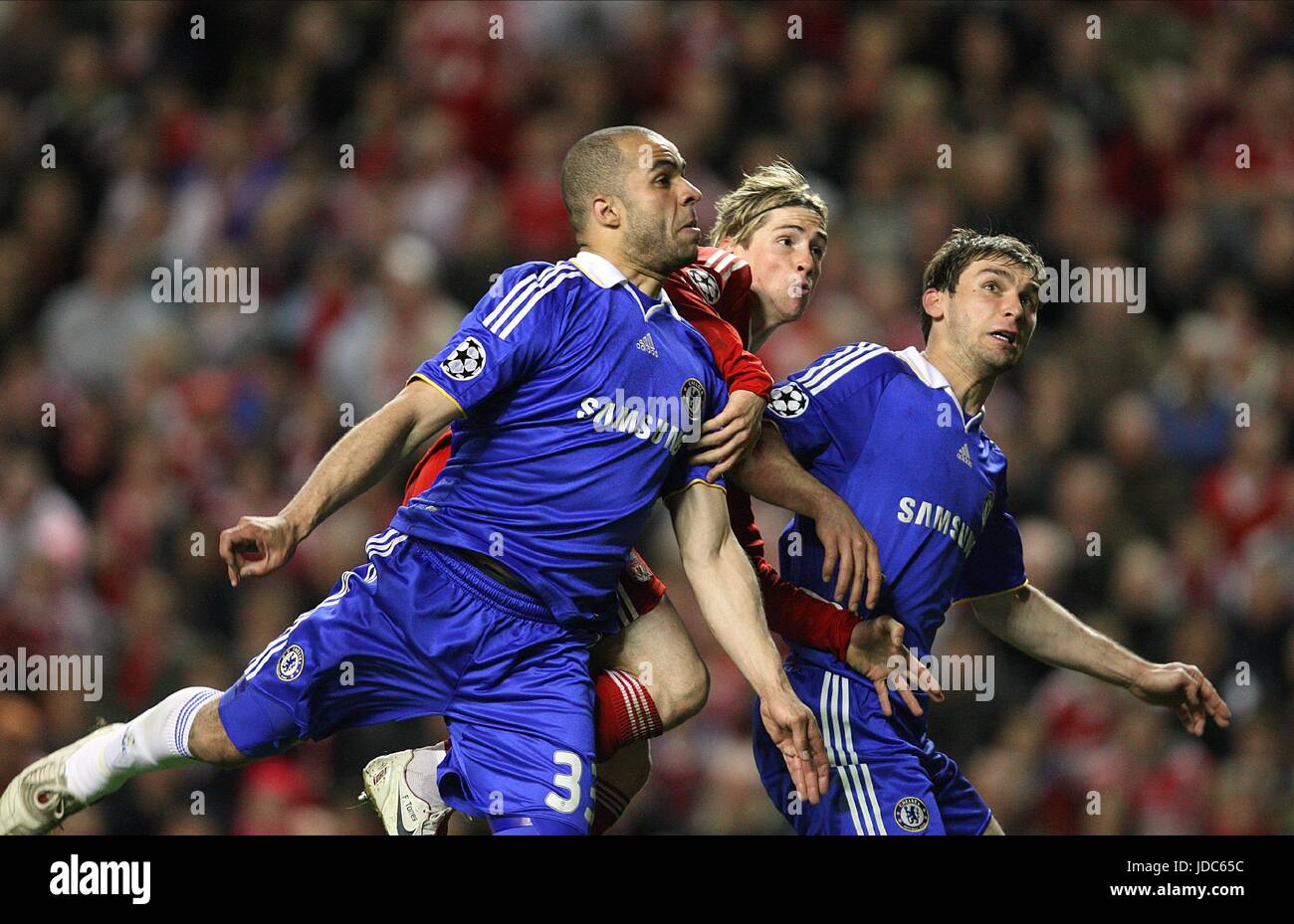 ALEX FERNANDO TORRES IVANOVIC LIVERPOOL V CHELSEA ANFIELD LIVERPOOL ...