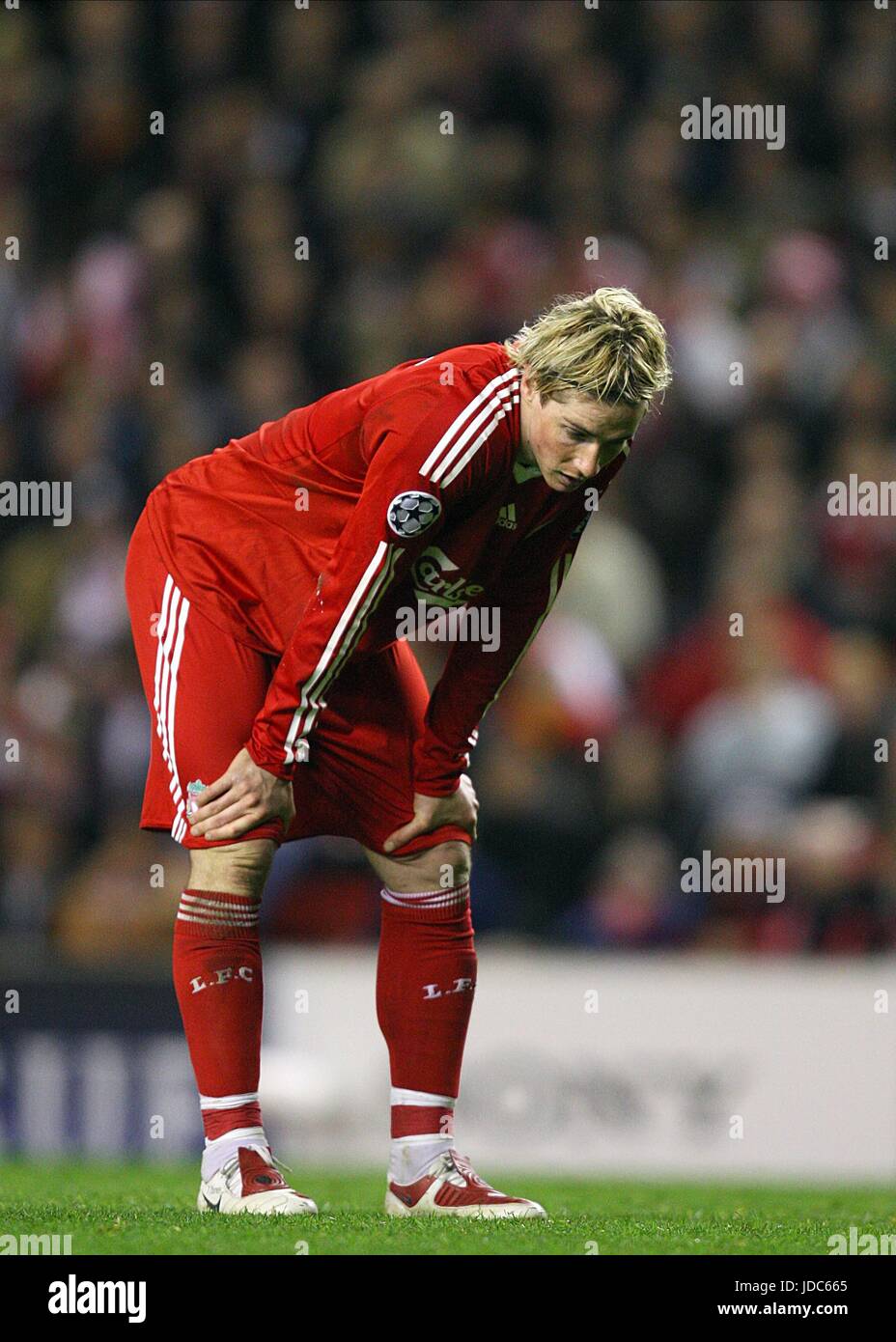 FERNANDO TORRES LIVERPOOL FC ANFIELD LIVERPOOL ENGLAND 08 April 2009 ...