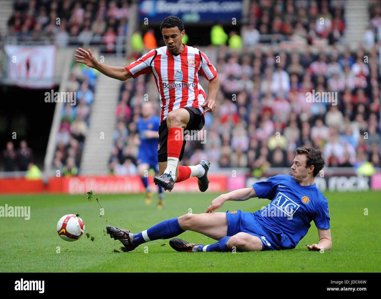 CARLOS EDWARDS & JONNY EVANS SUNDERLAND V MANCHESTER UNITED STADIUM OF ...