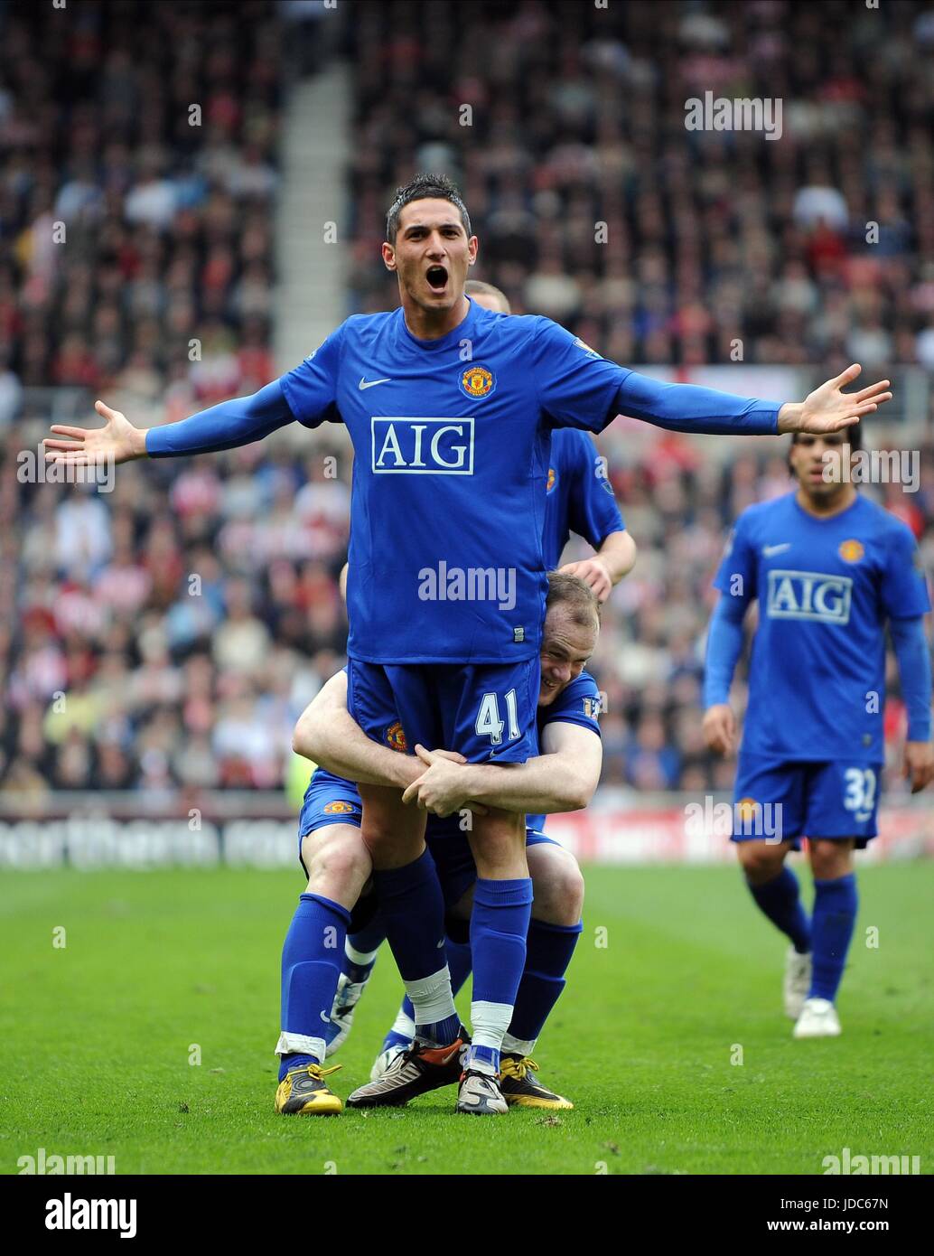 FEDERICO MACHEDA CELEBRATES GO SUNDERLAND V MANCHESTER UNITED STADIUM ...