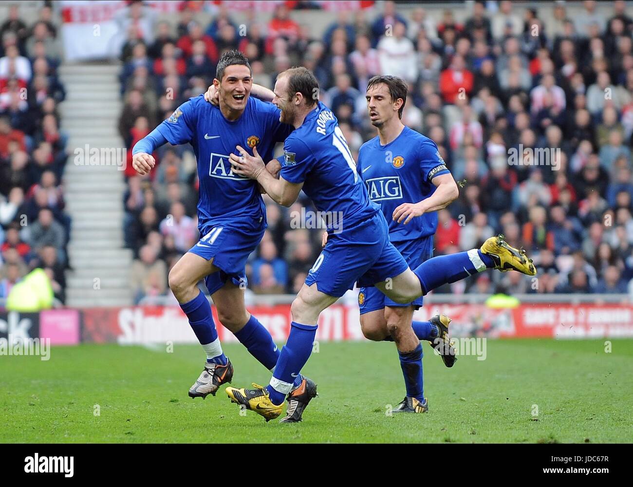 FEDERICO MACHEDA CELEBRATES GO SUNDERLAND V MANCHESTER UNITED STADIUM ...