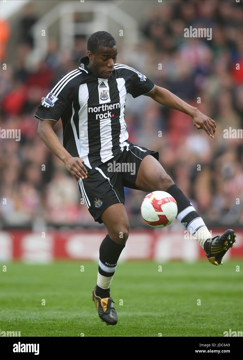 SEBASTIAN BASSONG NEWCASTLE UNITED FC BRITANNIA STADIUM STOKE ENGLAND ...