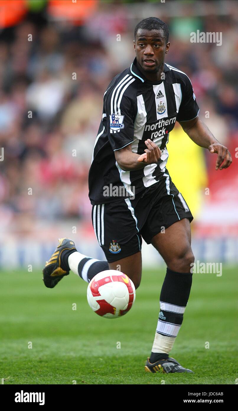 SEBASTIAN BASSONG NEWCASTLE UNITED FC BRITANNIA STADIUM STOKE ENGLAND ...