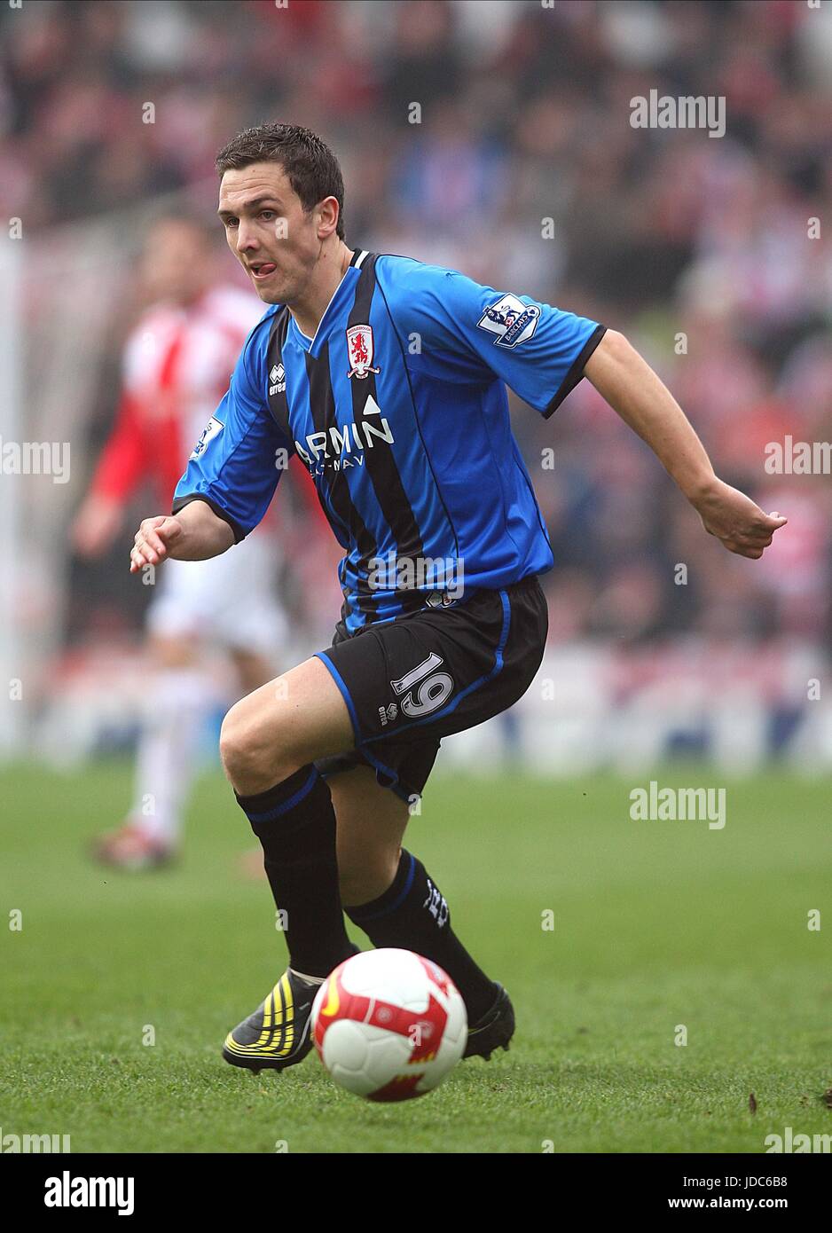 STEWART DOWNING MIDDLESBROUGH FC BRITANNIA STADIUM STOKE ENGLAND 21 ...