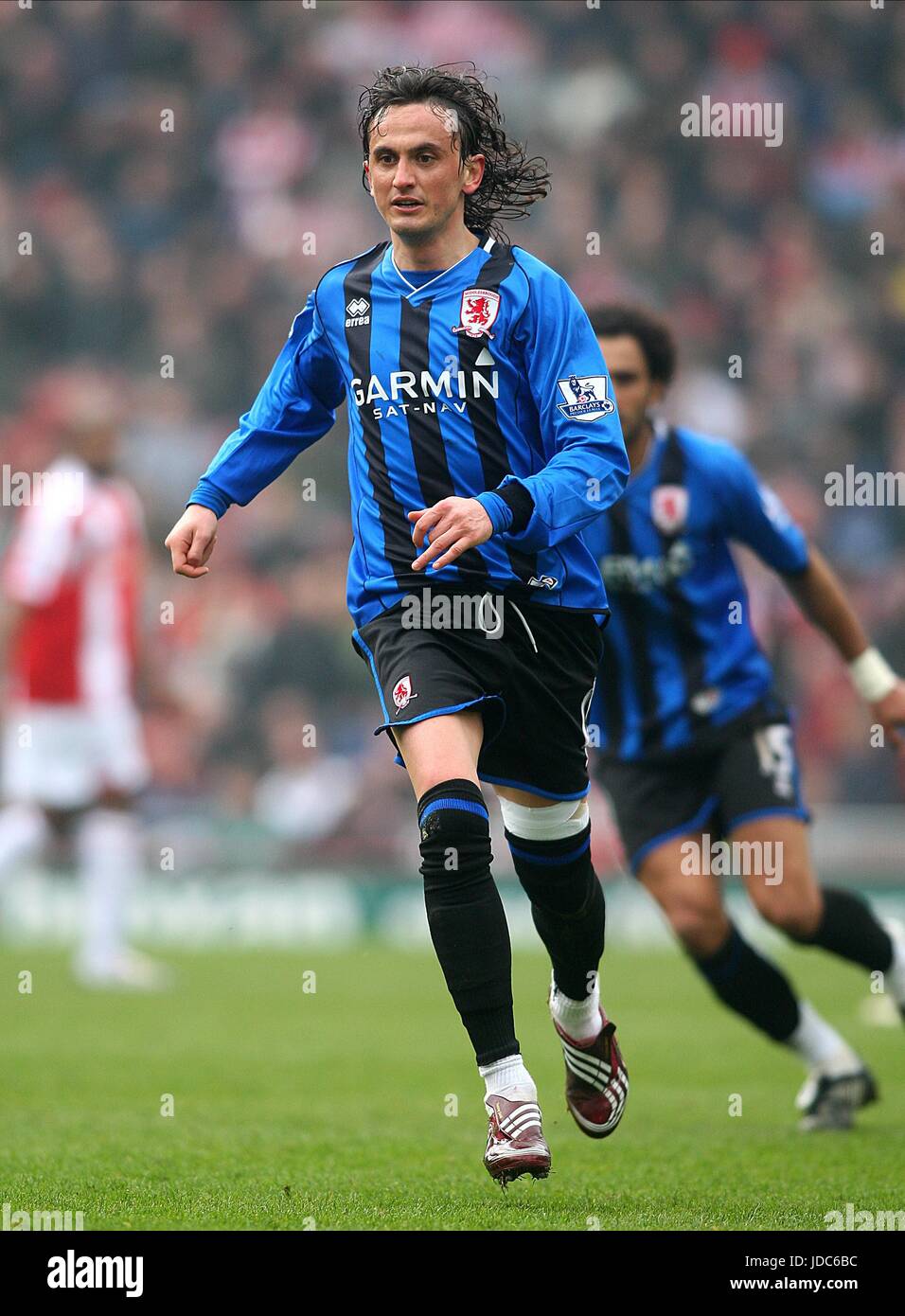 TUNCAY MIDDLESBROUGH FC BRITANNIA STADIUM STOKE ENGLAND 21 March 2009 ...