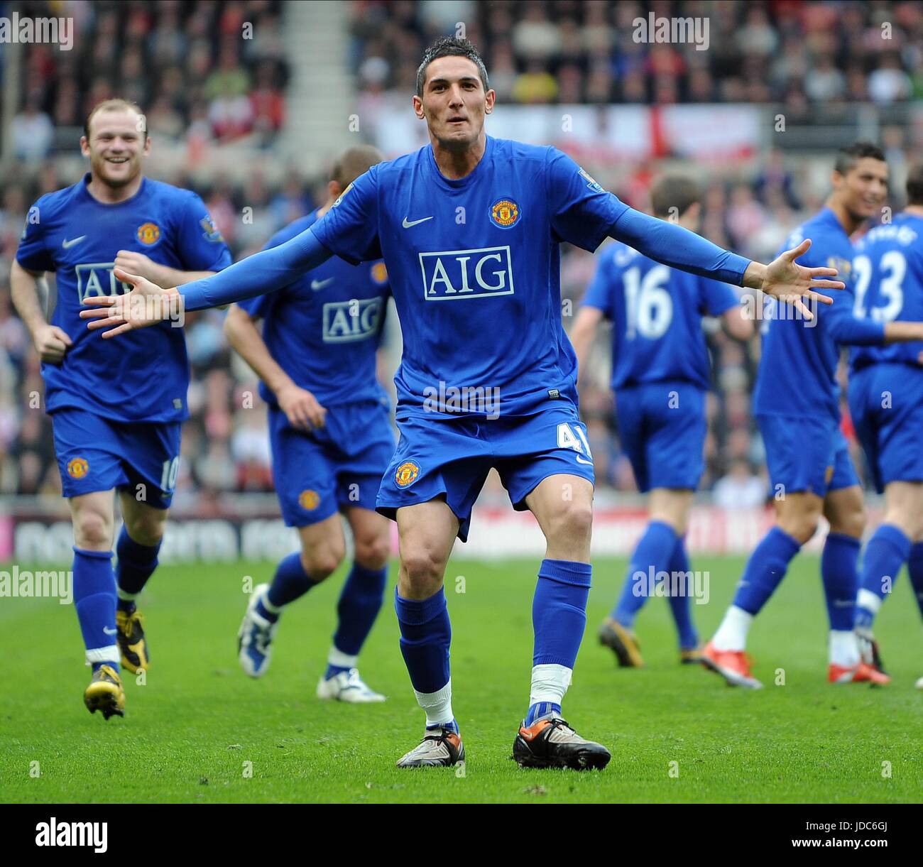 FEDERICO MACHEDA CELEBRATES GO SUNDERLAND V MANCHESTER UNITED STADIUM ...