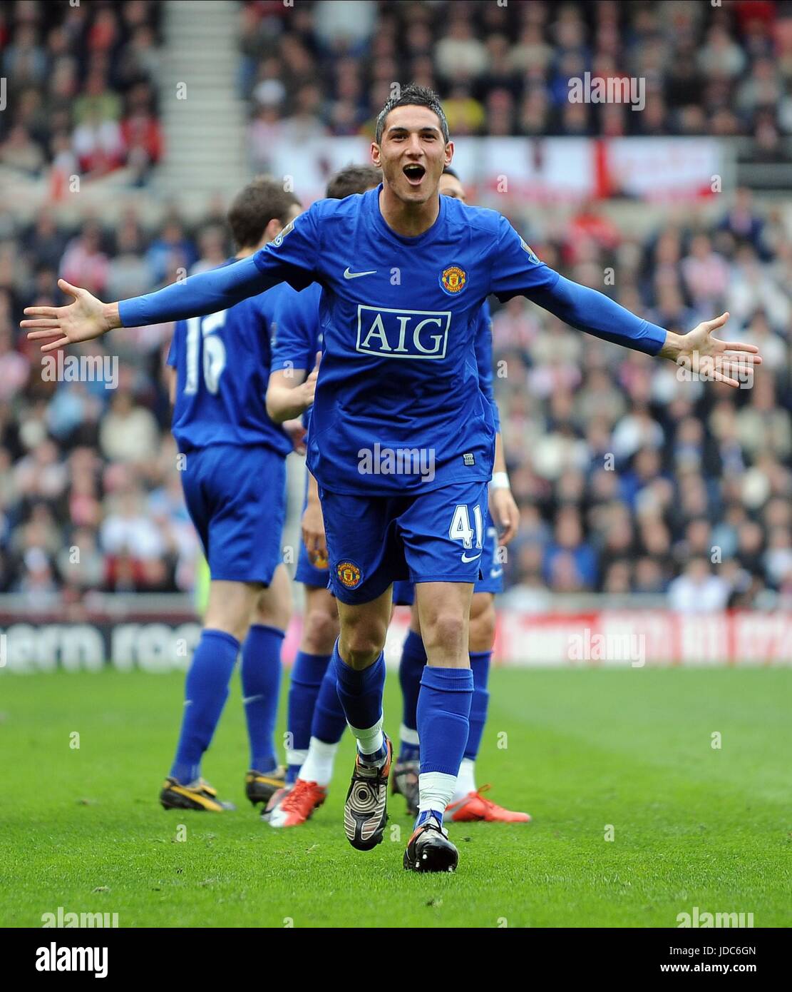 FEDERICO MACHEDA CELEBRATES GO SUNDERLAND V MANCHESTER UNITED STADIUM ...