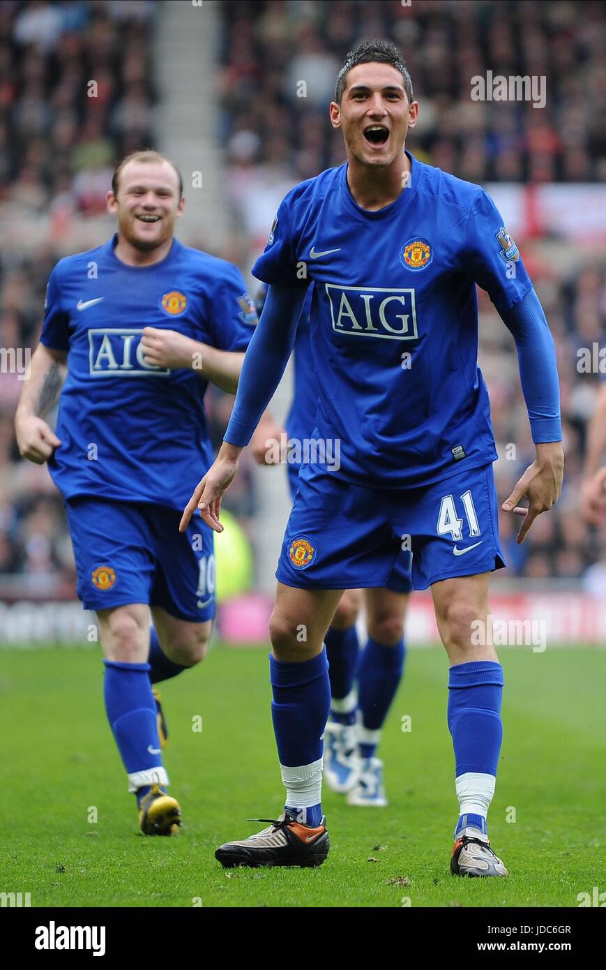 FEDERICO MACHEDA CELEBRATES GO SUNDERLAND V MANCHESTER UNITED STADIUM ...