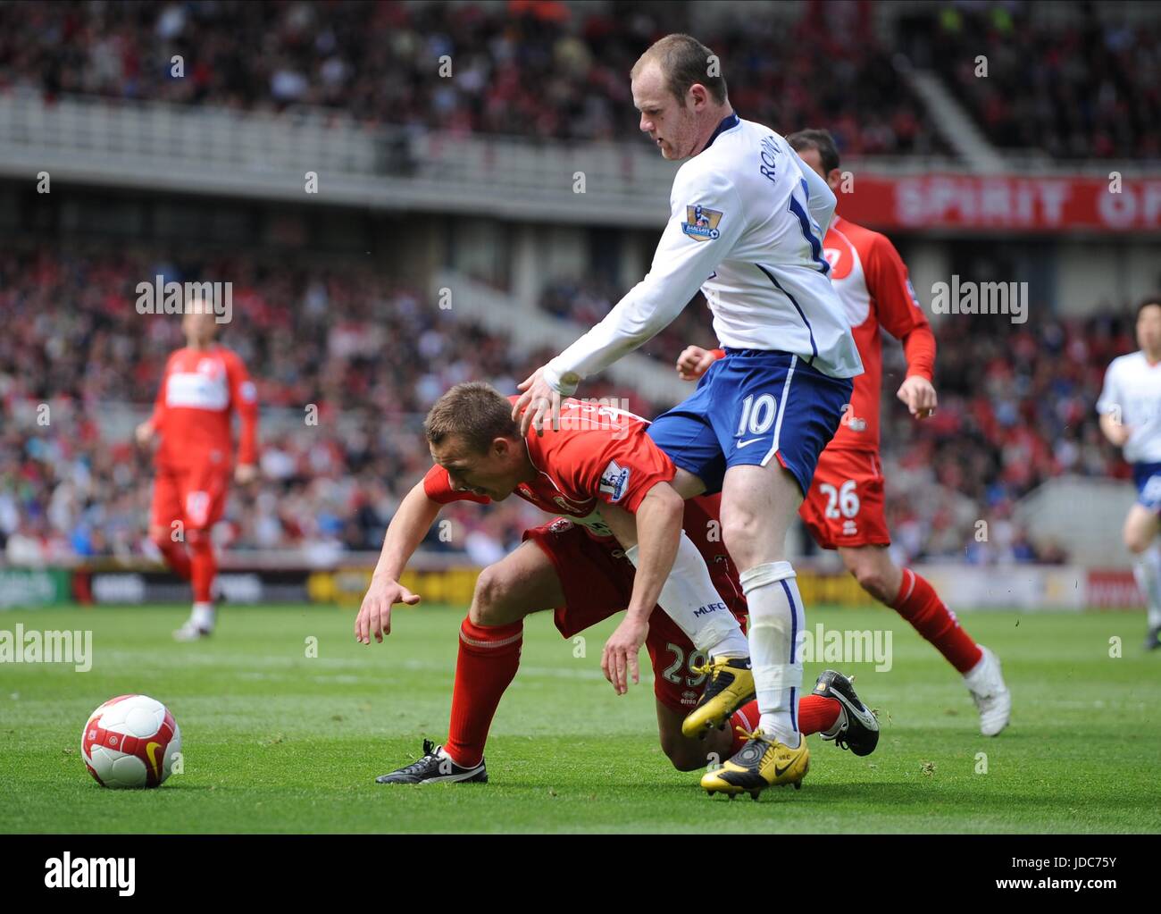 TONY MCMAHON , WAYNE ROONEY, MIDDLESBROUGH V MANCHESTER UNITED ...