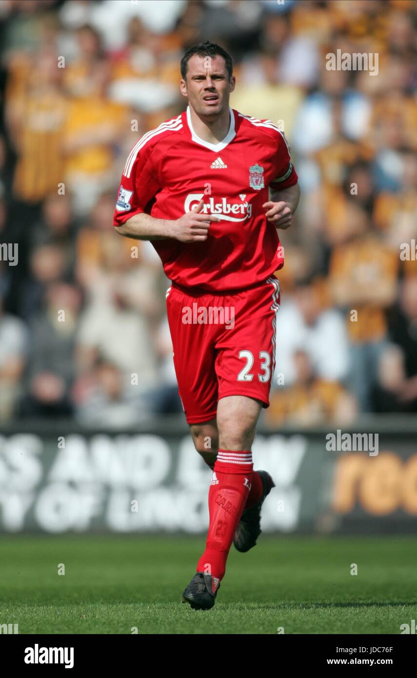 JAMIE CARRAGHER LIVERPOOL FC KC STADIUM HULL ENGLAND 25 April 2009 ...