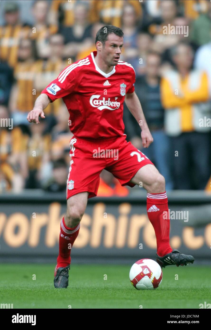 JAMIE CARRAGHER LIVERPOOL FC KC STADIUM HULL ENGLAND 25 April 2009 ...