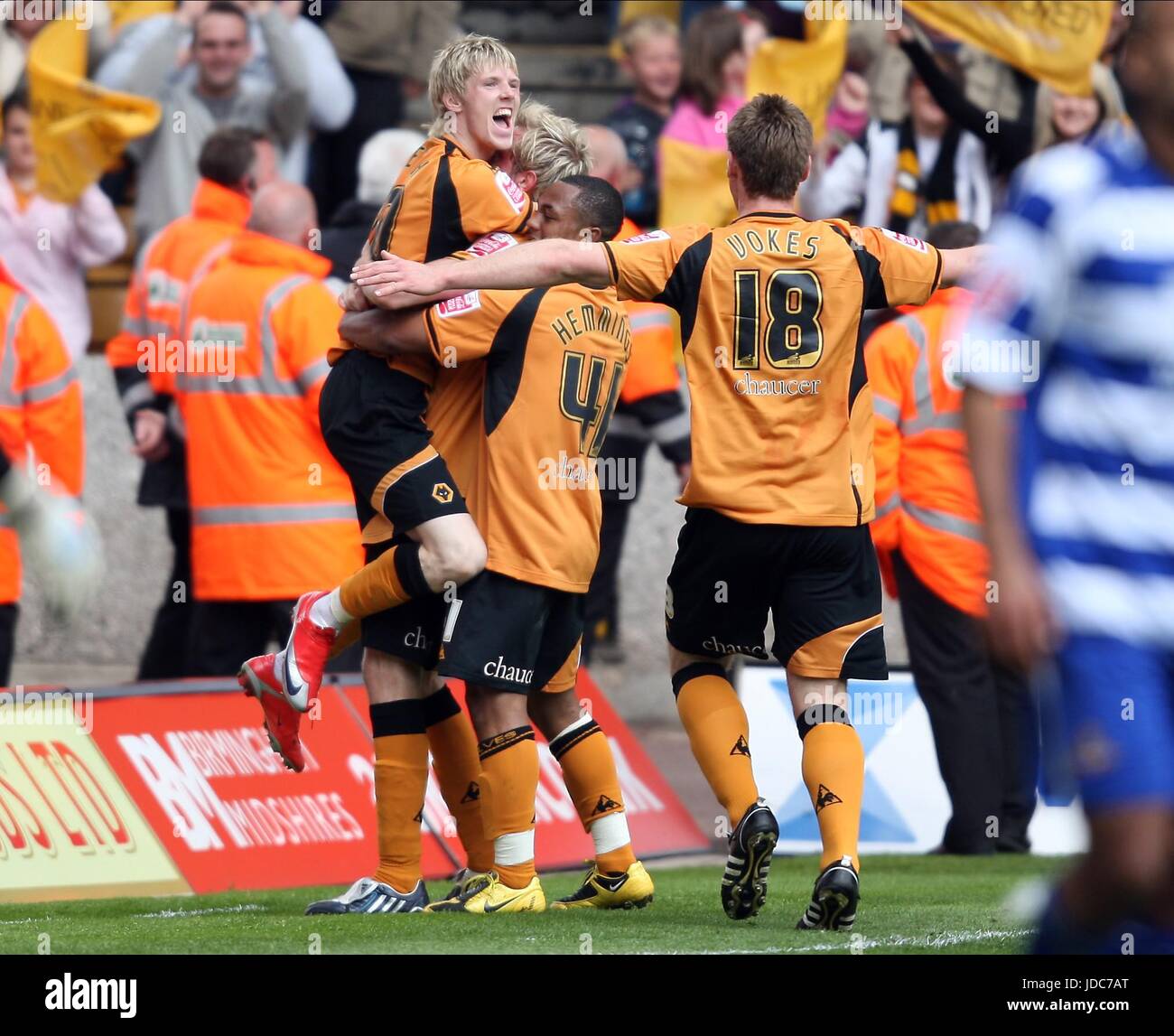 RICHARD STEARMAN & ANDY KEOGH WOLVES V DONCASTER MOLINEUX STADIUM ...