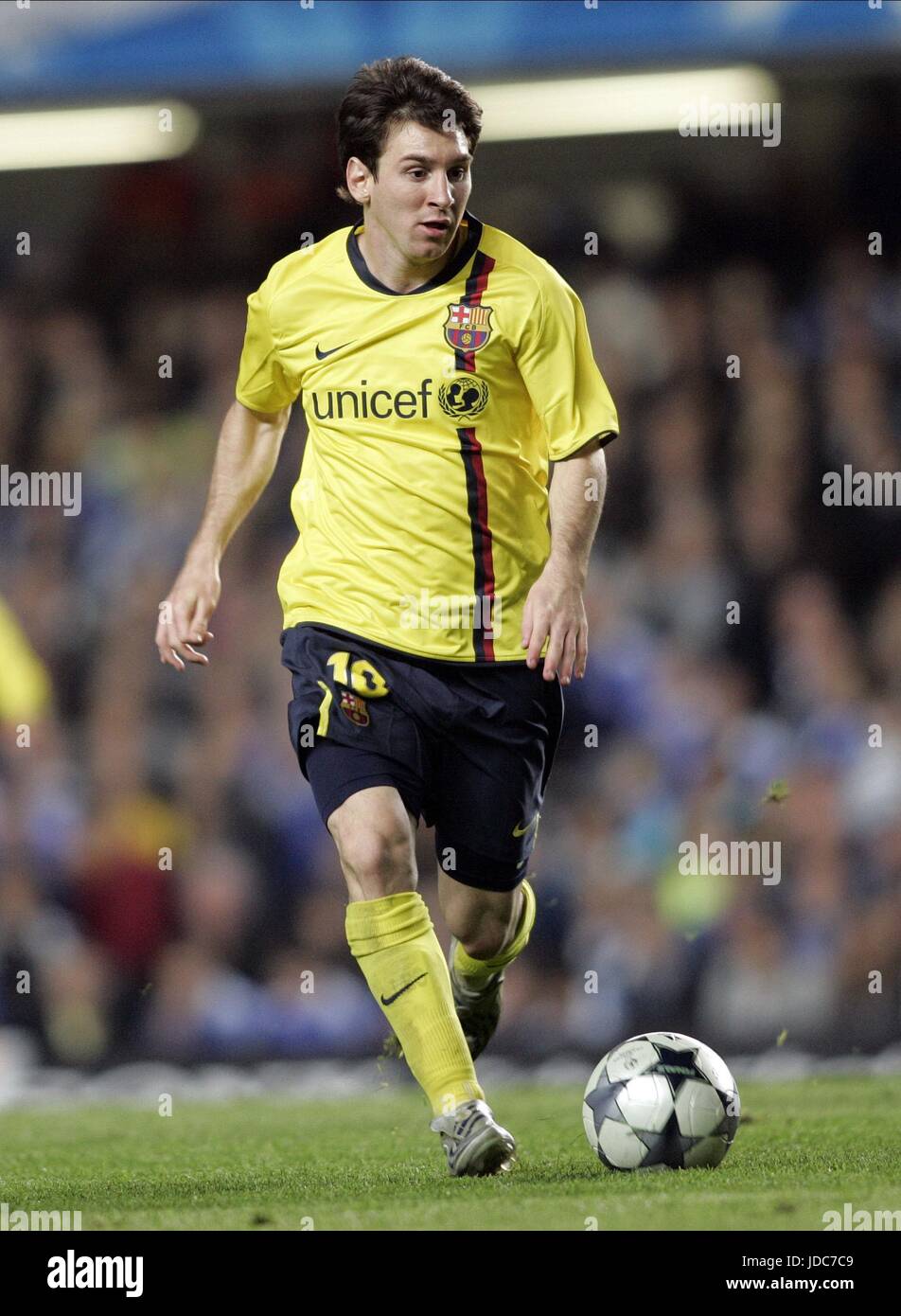 LIONEL MESSI FC BARCELONA STAMFORD BRIDGE LONDON ENGLAND 06 May 2009 ...