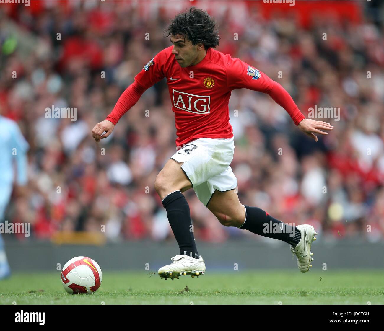 CARLOS TEVEZ MANCHESTER UNITED V MANCHESTER OLD TRAFFORD MANCHESTER ...