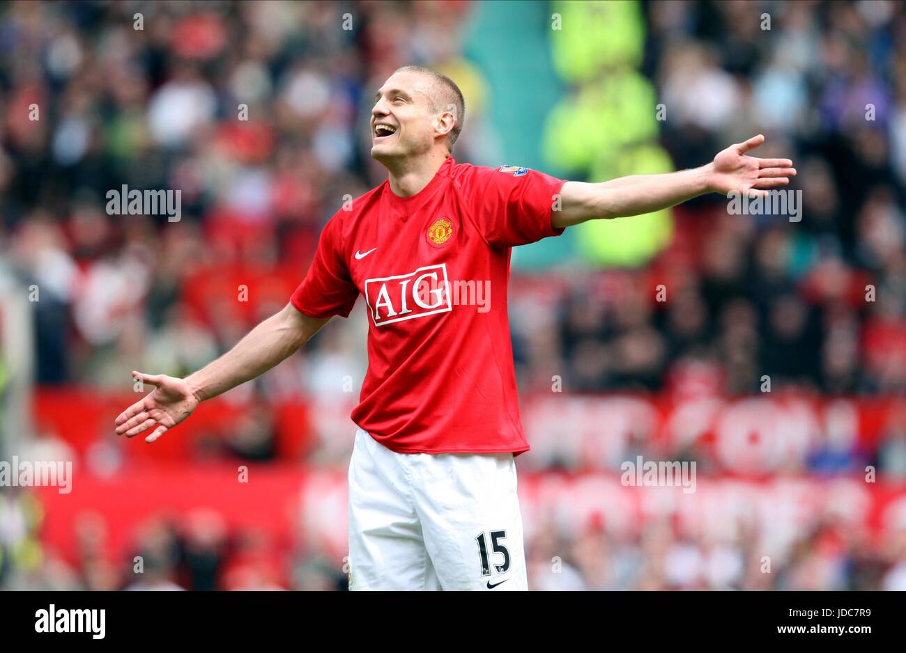 NEMANJA VIDIC MANCHESTER UNITED FC OLD TRAFFORD MANCHESTER ENGLAND 10 ...