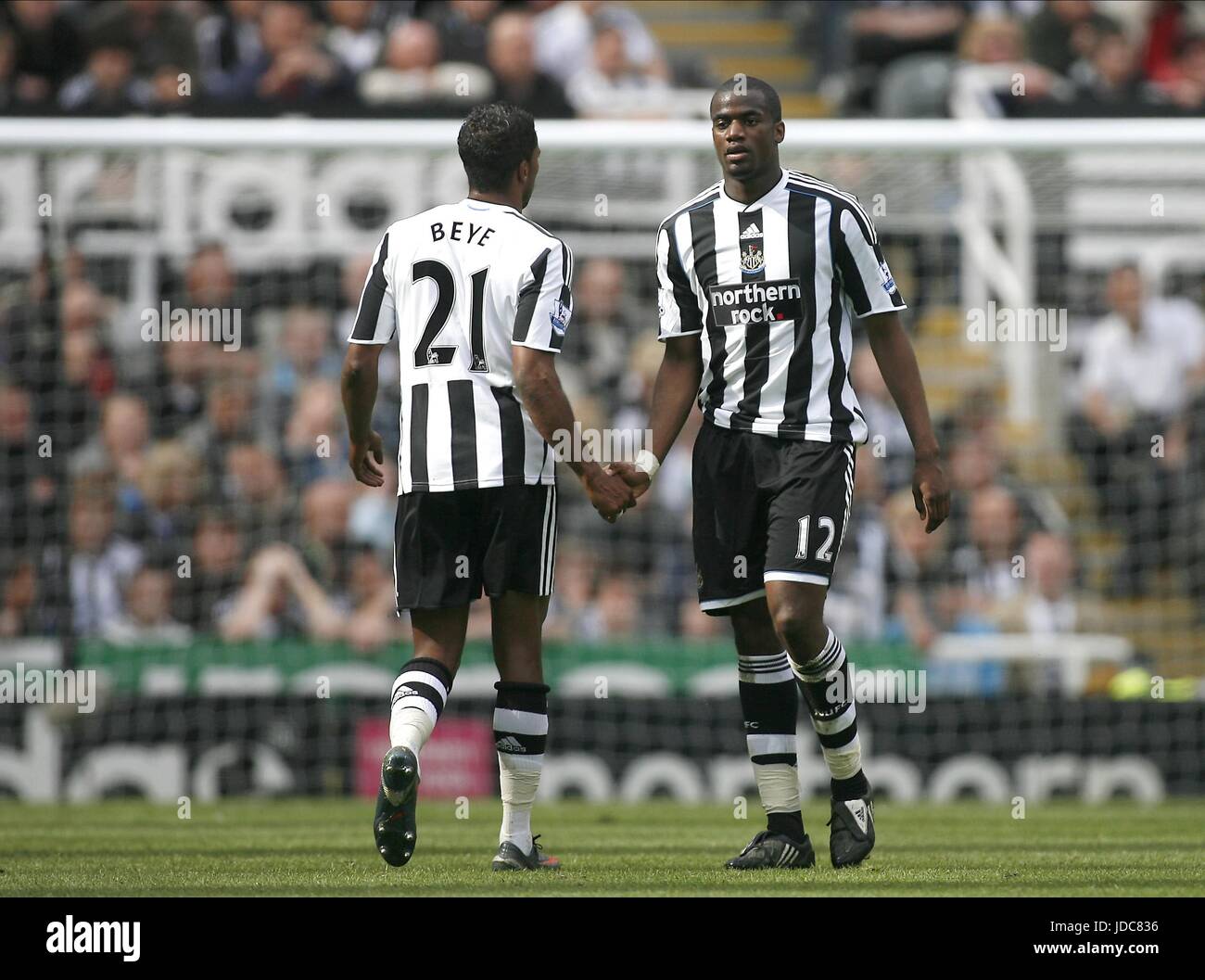 SEBASTIAN BASSONG & HABIB BEYE NEWCASTLE UNITED FC ST.JAMES PARK ...