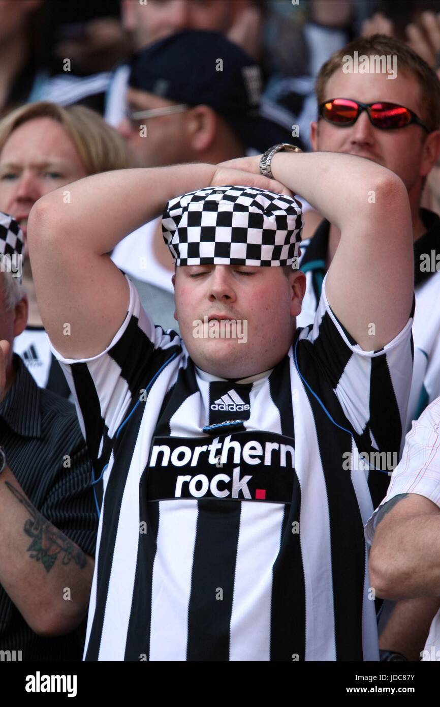 DEJECTED NEWCASTLE FAN ASTON VILLA V NEWCASTLE UNITED VILLA PARK ...