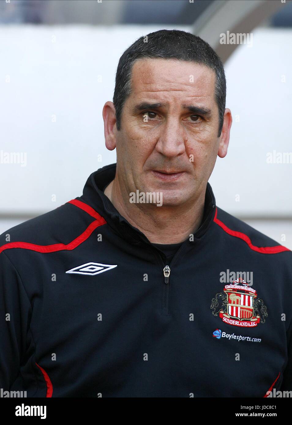 RICKY SBRAGIA SUNDERLAND FC MANAGER STADIUM OF LIGHT SUNDERLAND ENGLAND ...