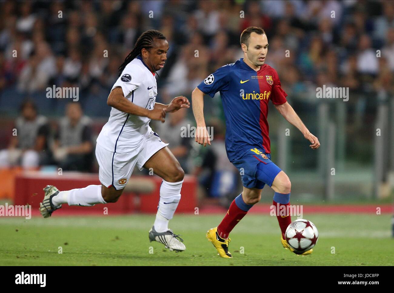 ANDERSON & ANDRES INIESTA BARCELONA V MANCHESTER UNITED STADIO OLIMPICO ...