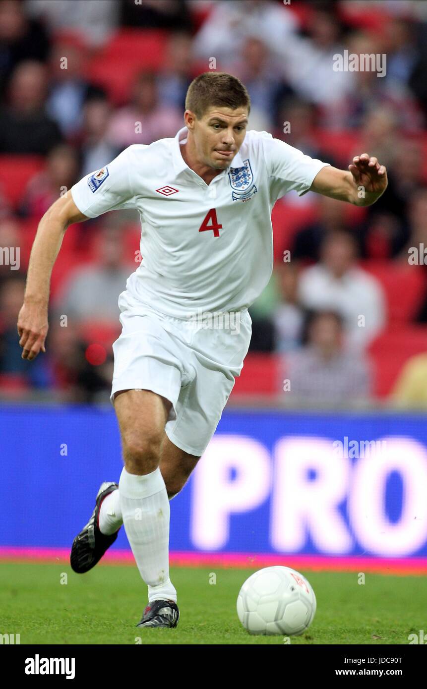 STEVEN GERRARD ENGLAND V ANDORRA WEMBLEY STADIUM LONDON ENGLAND 10 June ...