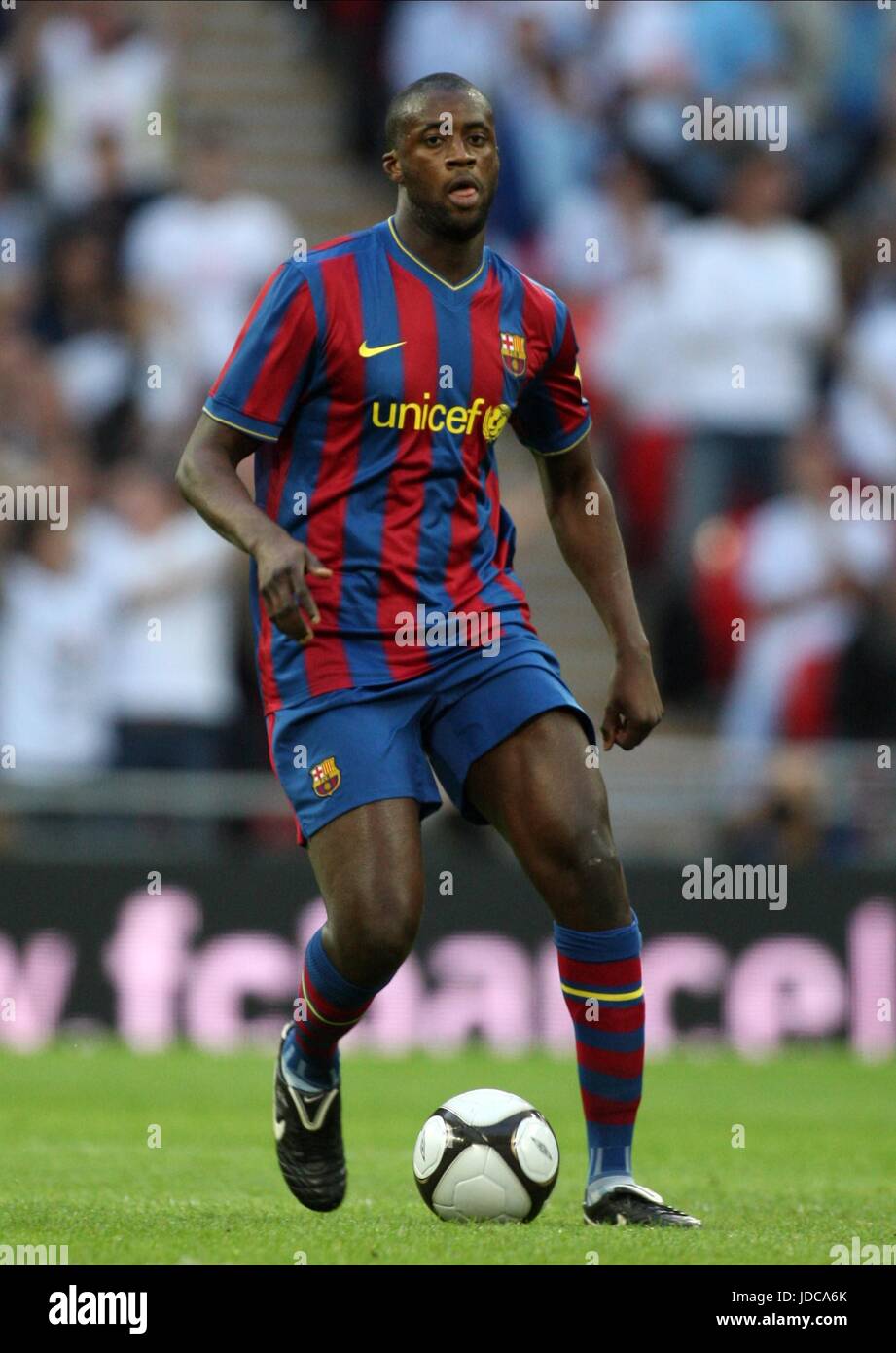 YAYA TOURE BARCELONA CF WEMBLEY STADIUM LONDON ENGLAND 24 July 2009 ...