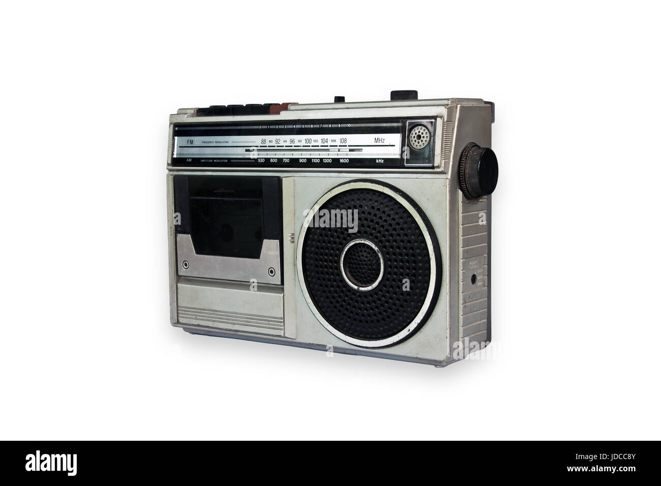 Old vintage Radio isolated on white background Stock Photo - Alamy