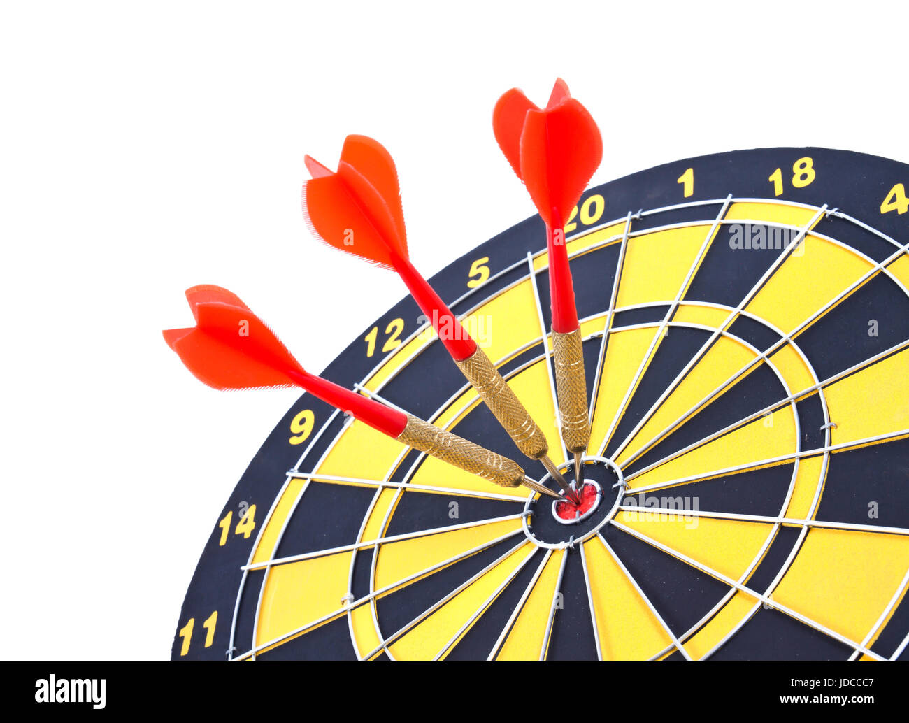 Hitting the target, business concept Stock Photo - Alamy