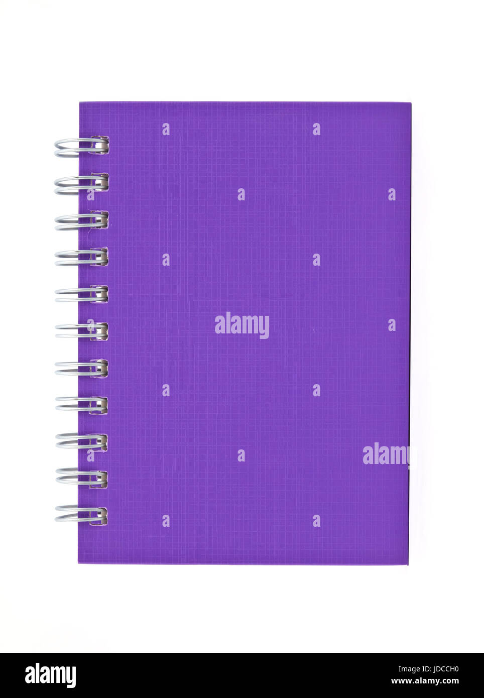 purple notebook isolated on white background, office equipment Stock ...