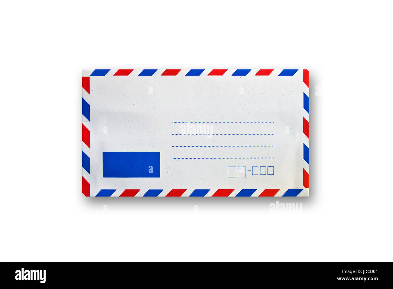 front side of envelope isolated on white Stock Photo - Alamy