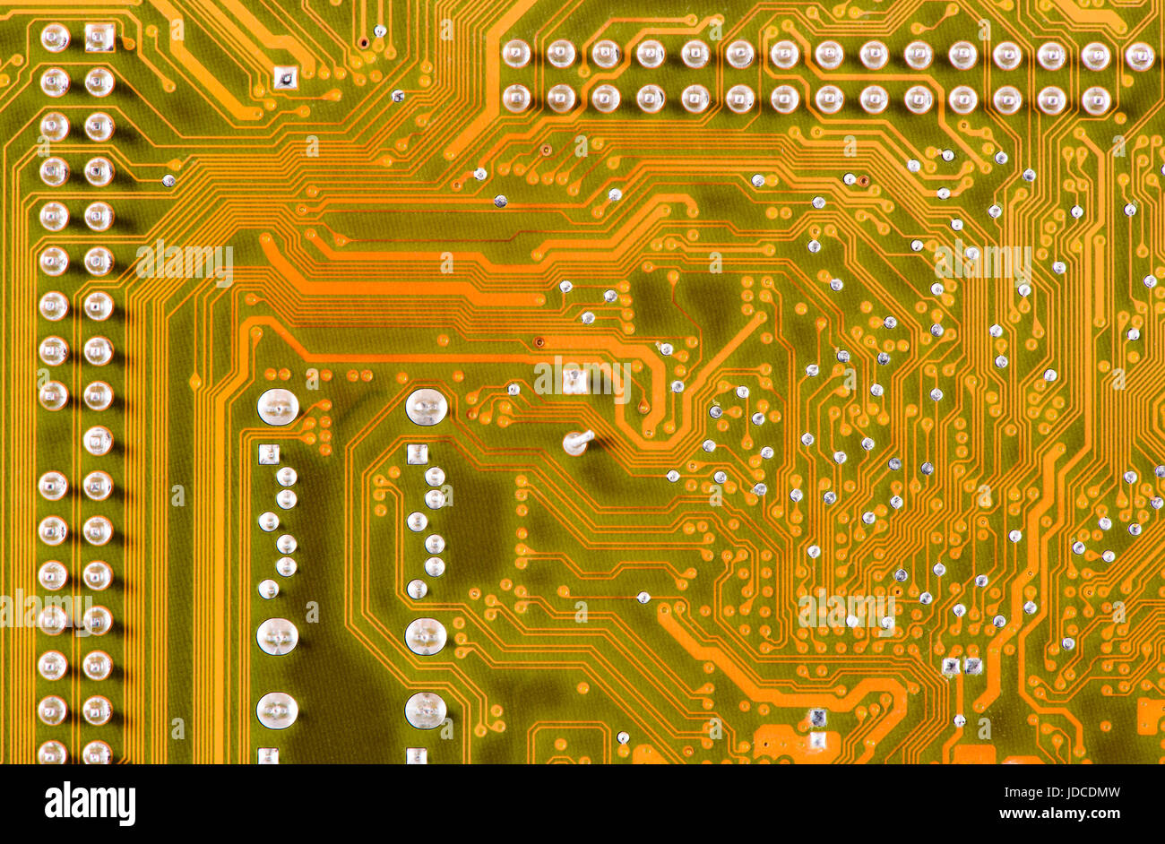 computer platine with network and connection Stock Photo - Alamy