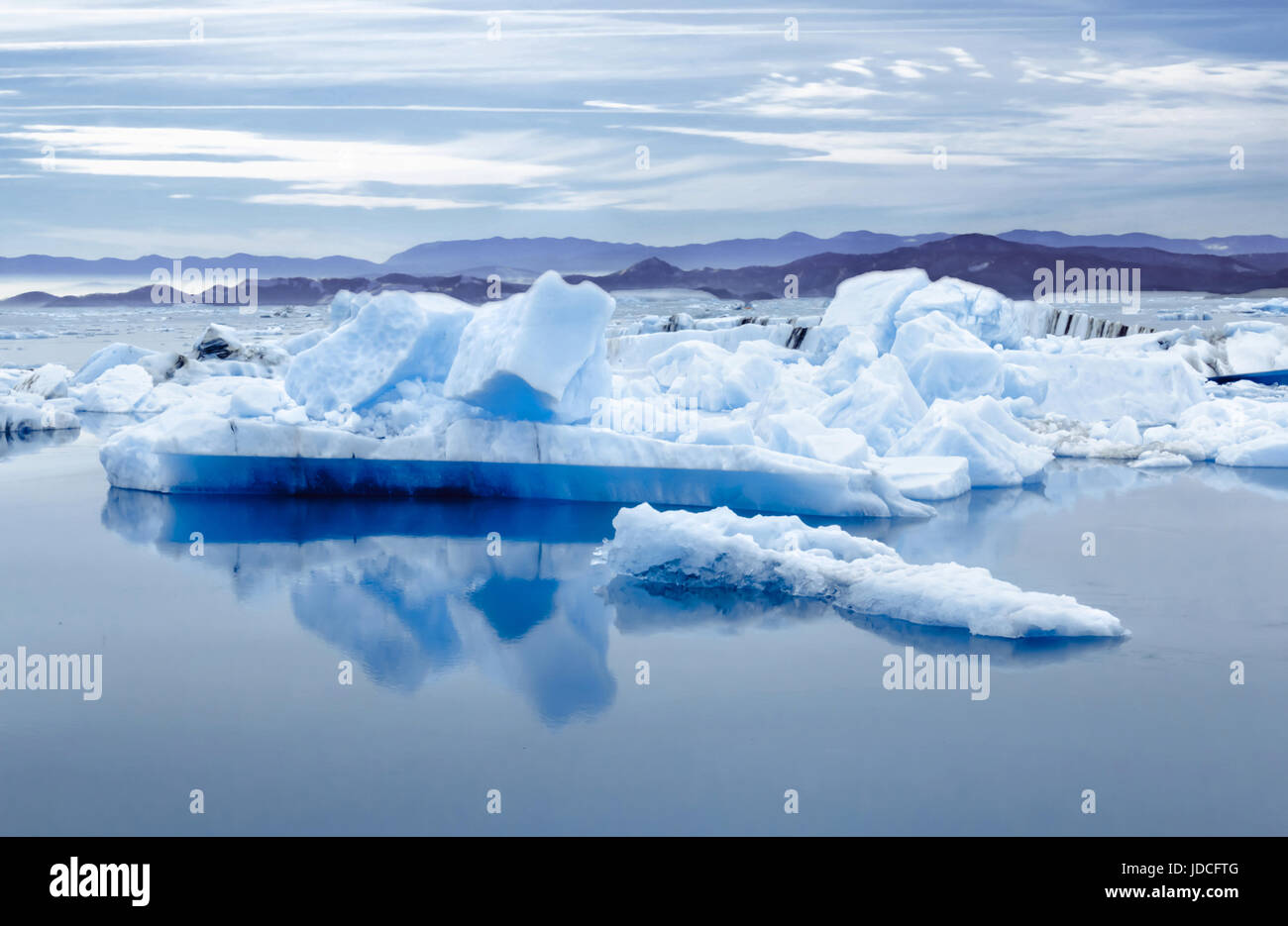 Iceland, Jokulsarlon lagoon, Beautiful landscape picture of icelandic ...