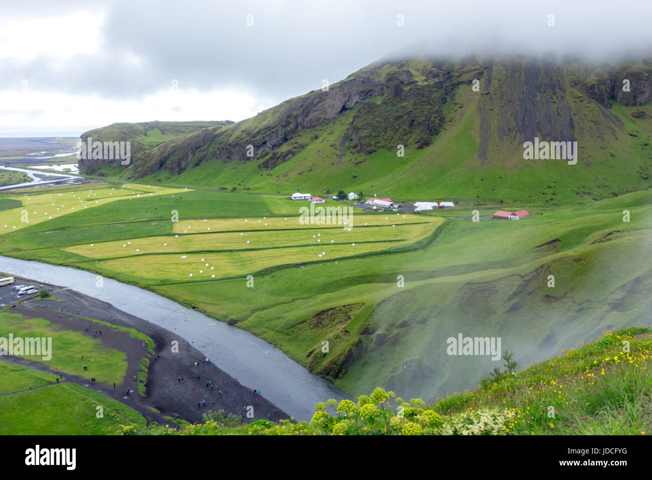 Beautiful islandic landscape. Skoga River Stock Photo - Alamy