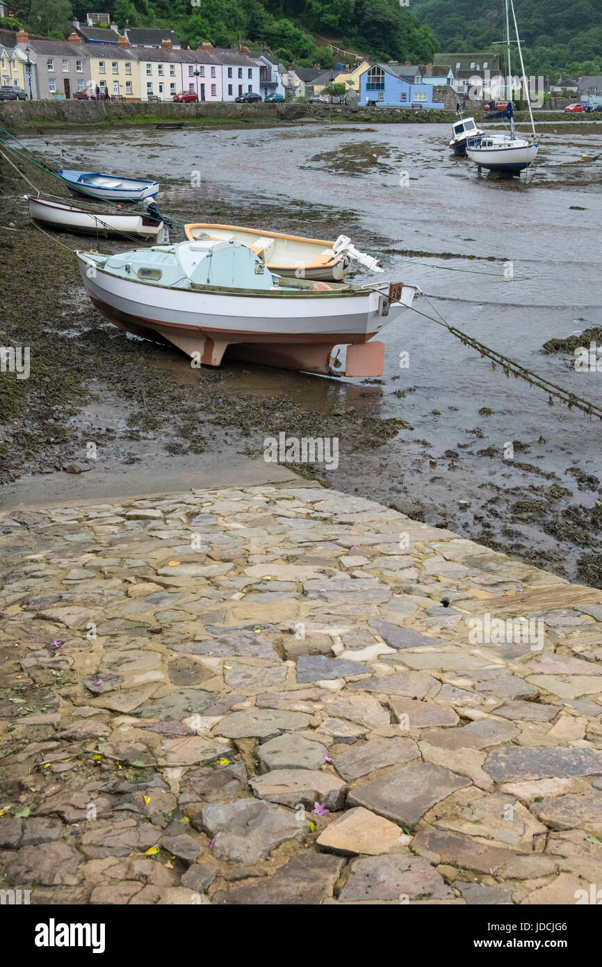 Lower Fishguard harbour, aka Abergwaun or Lower Town, Pembrokeshire ...