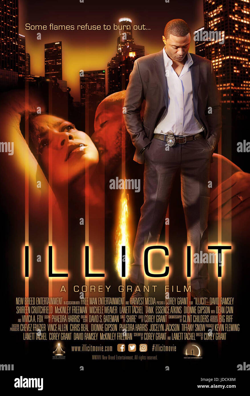 ILLICIT, poster, from left, Shireen Crutchfield, David Ramsey, 2017 ...