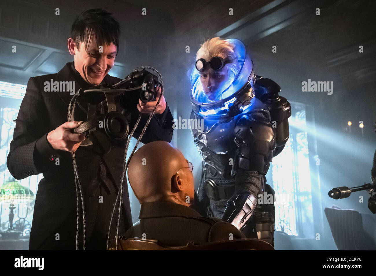 GOTHAM, l-r: Robin Lord Taylor, BD Wong, Victor Fries in 'Heroes Rise ...