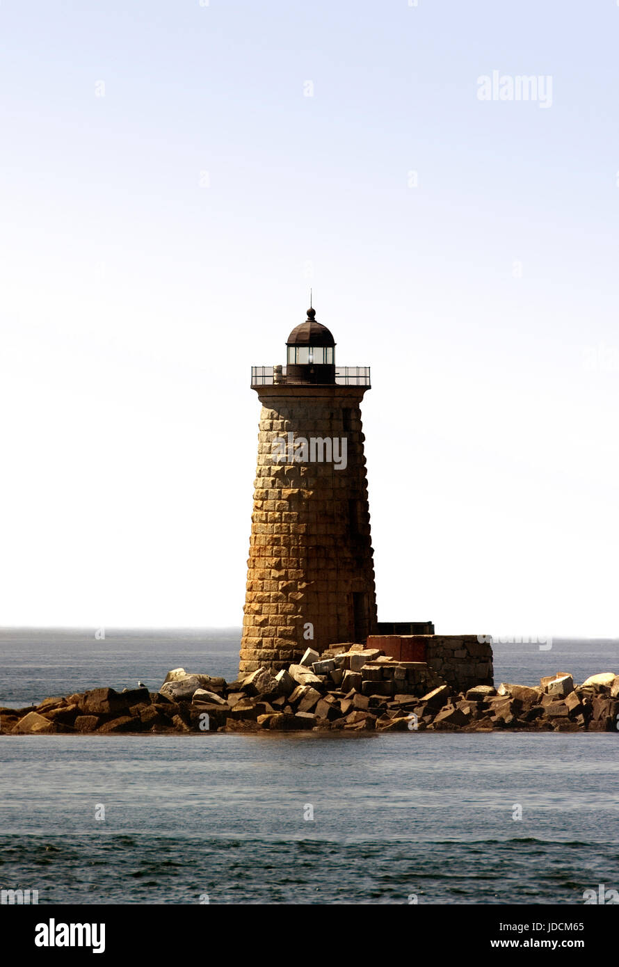 Whaleback lighthouse hi-res stock photography and images - Alamy