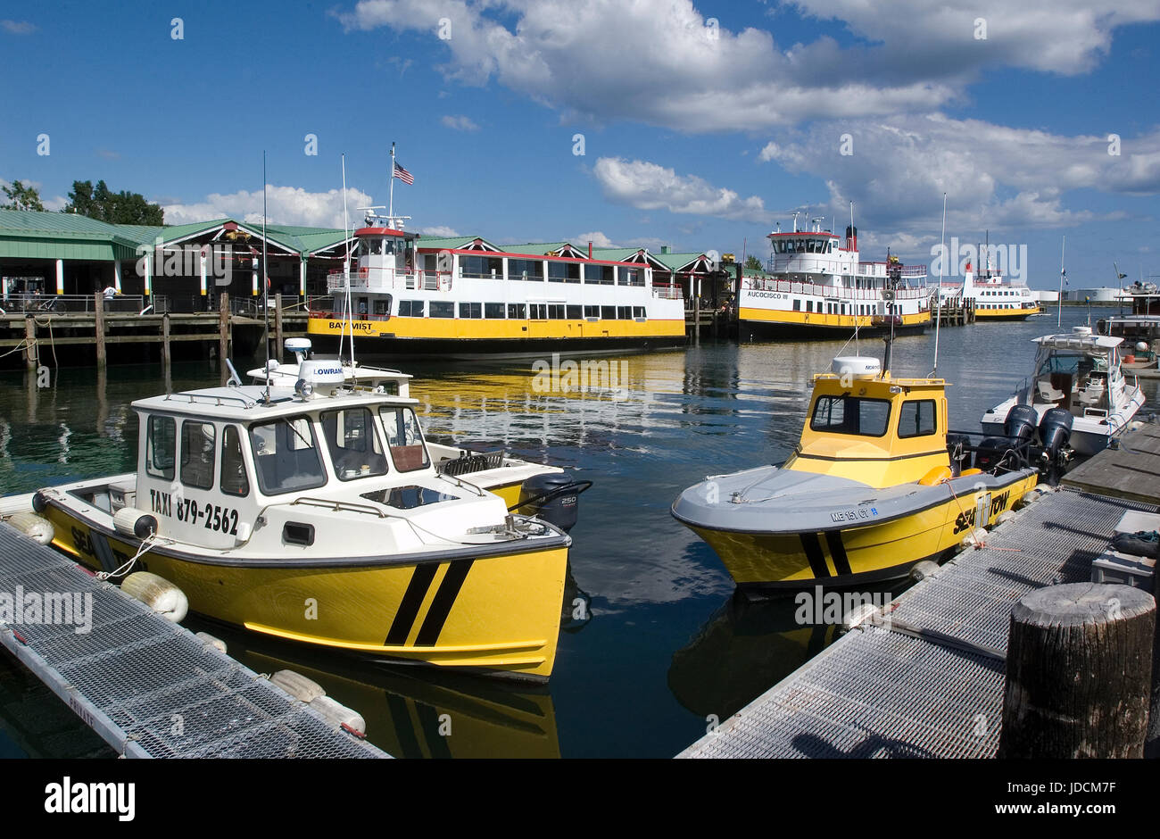 The Ferry Docks on the Portland, Maine waterfront, USA Stock Photo - Alamy