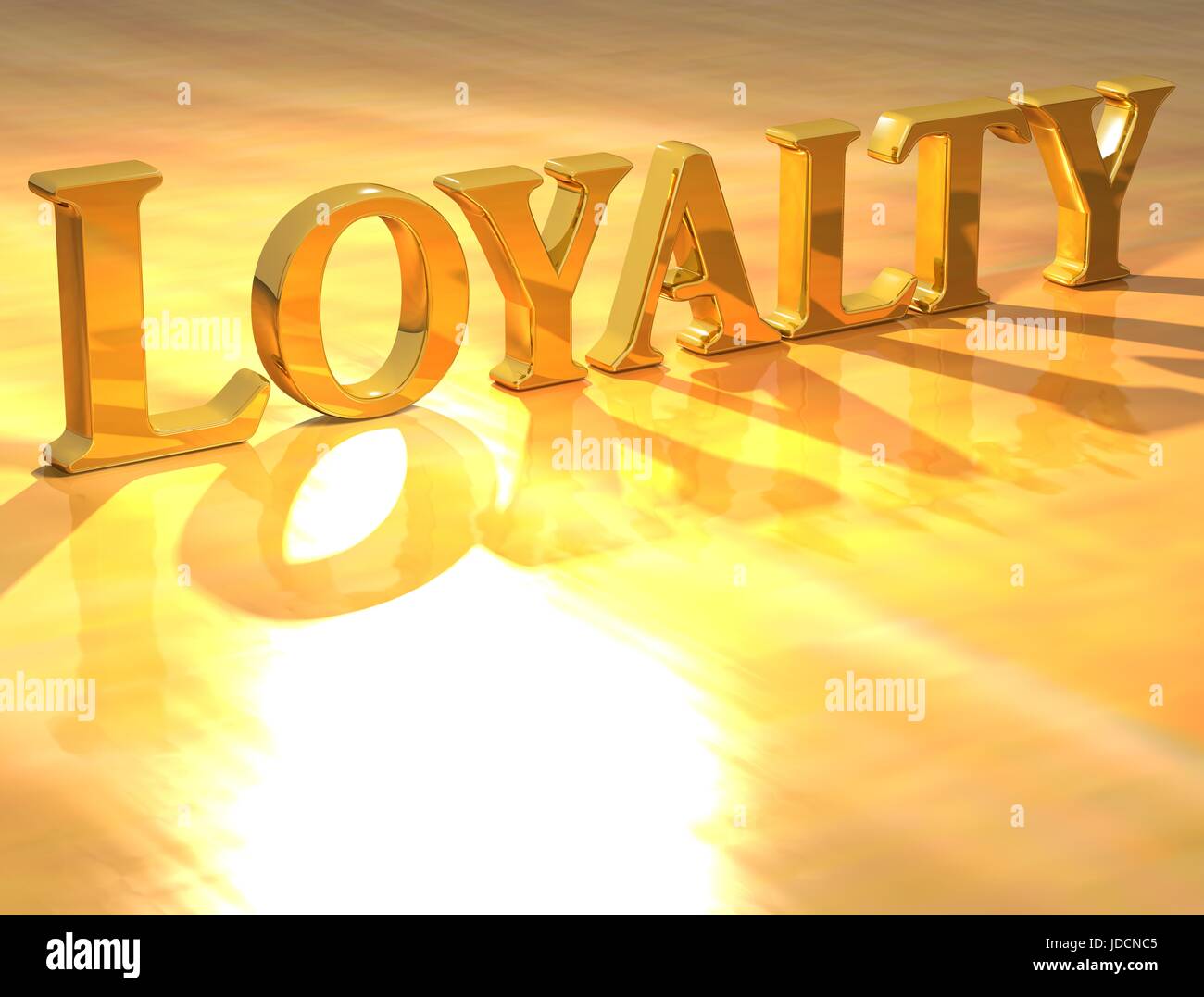 3D Loyality Gold text over yellow background Stock Photo - Alamy