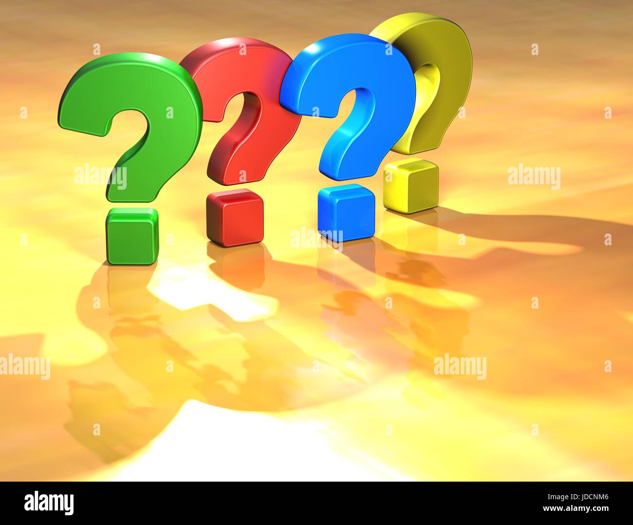 Word Question Mark on yellow background (high resolution 3D image Stock ...