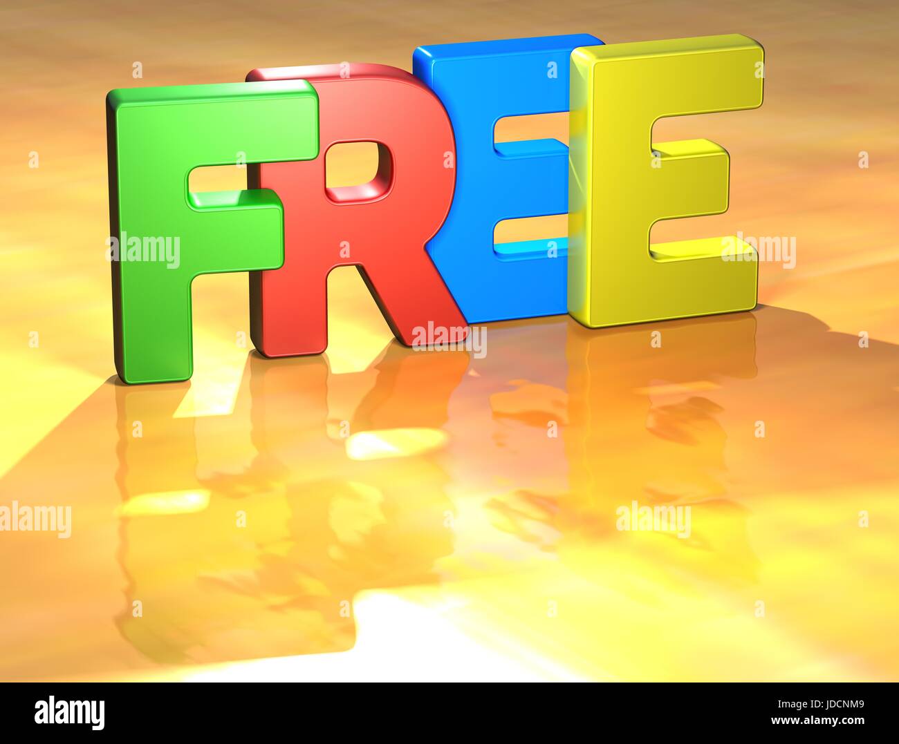 Word Free on yellow background (high resolution 3D image Stock Photo ...