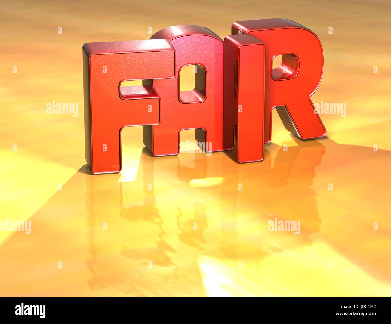Word Fair on yellow background (high resolution 3D image Stock Photo ...