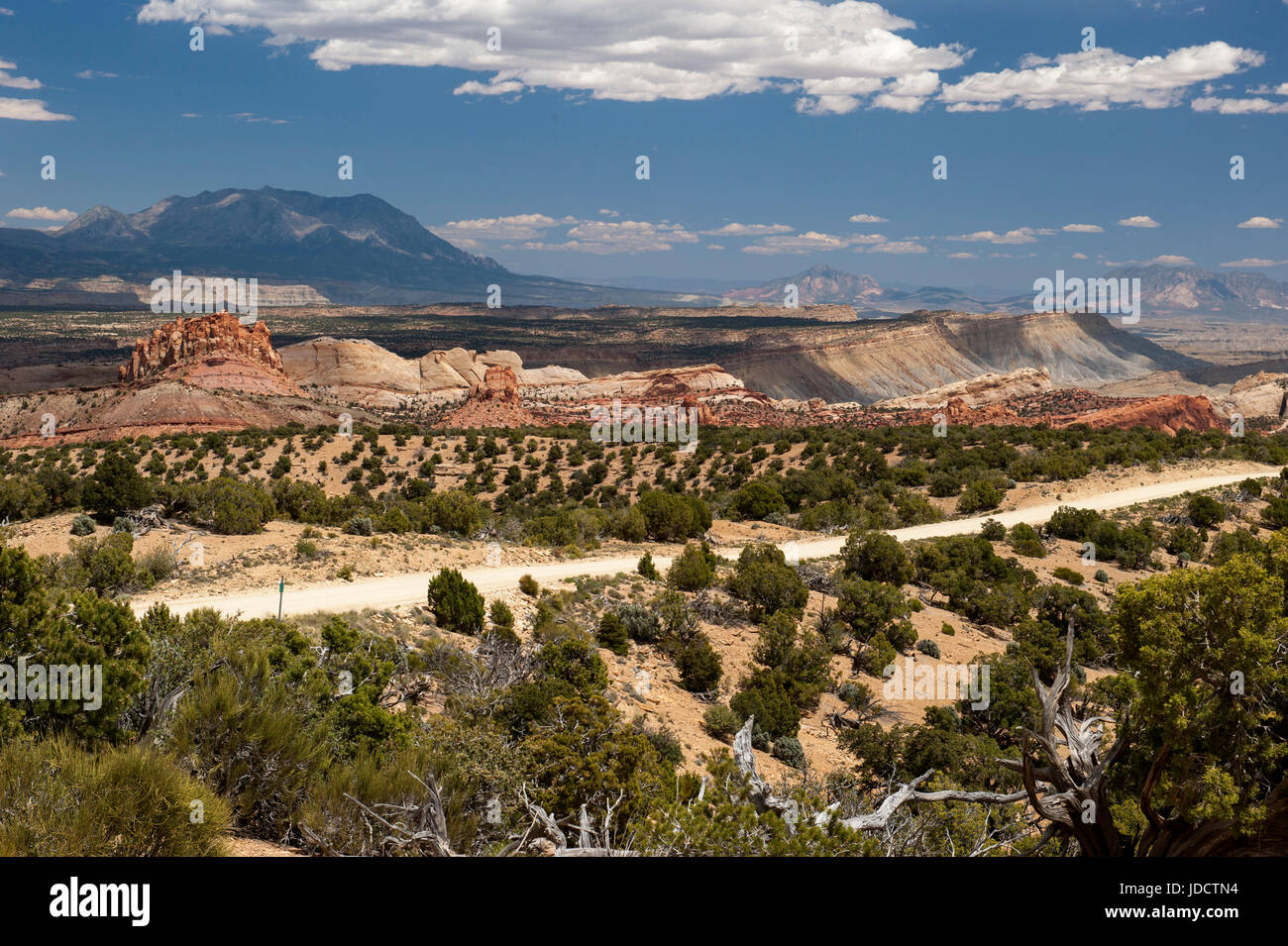 The Waterpocket Fold in Capitol Reef National Park, Utah Stock Photo ...