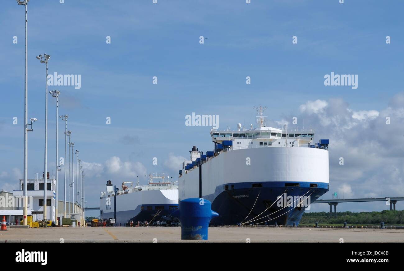Ship at Dock Stock Photo - Alamy