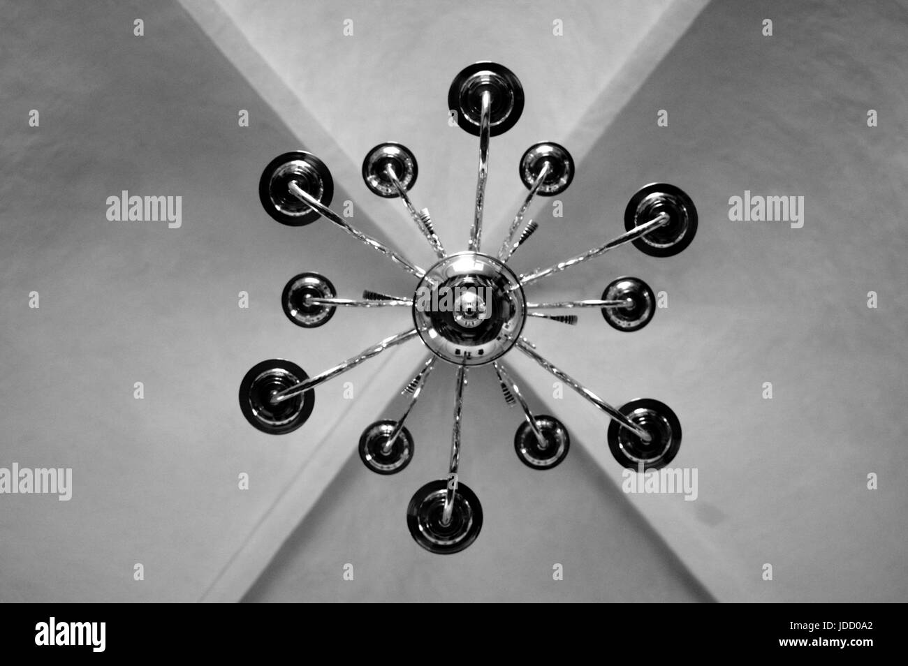 Chandelier, Lustre, Luster, Lighting, Perspective, Ceiling Stock Photo ...