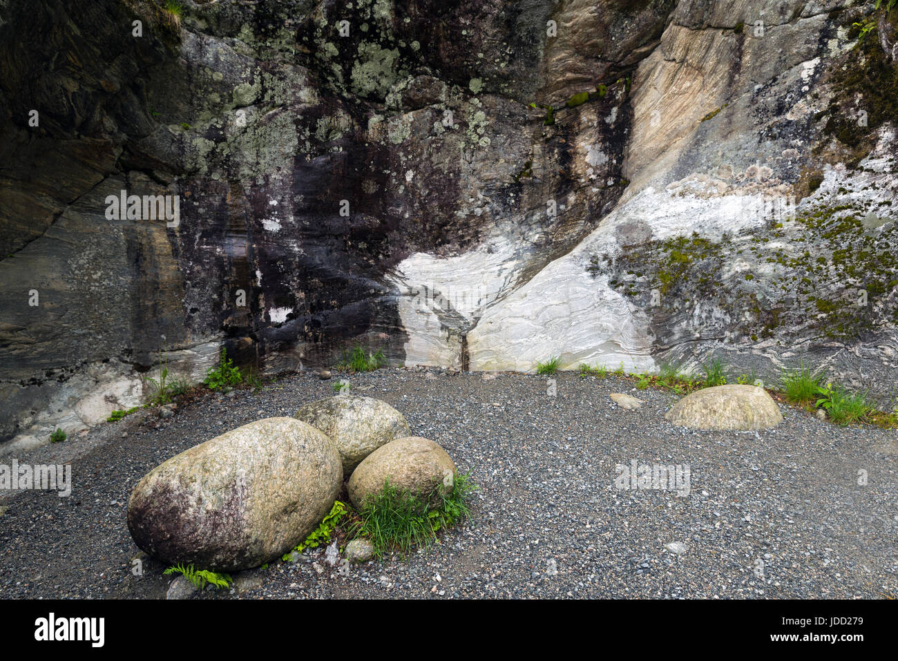 Potholes. Are round depressions in bedrock formed by meltwater under ...