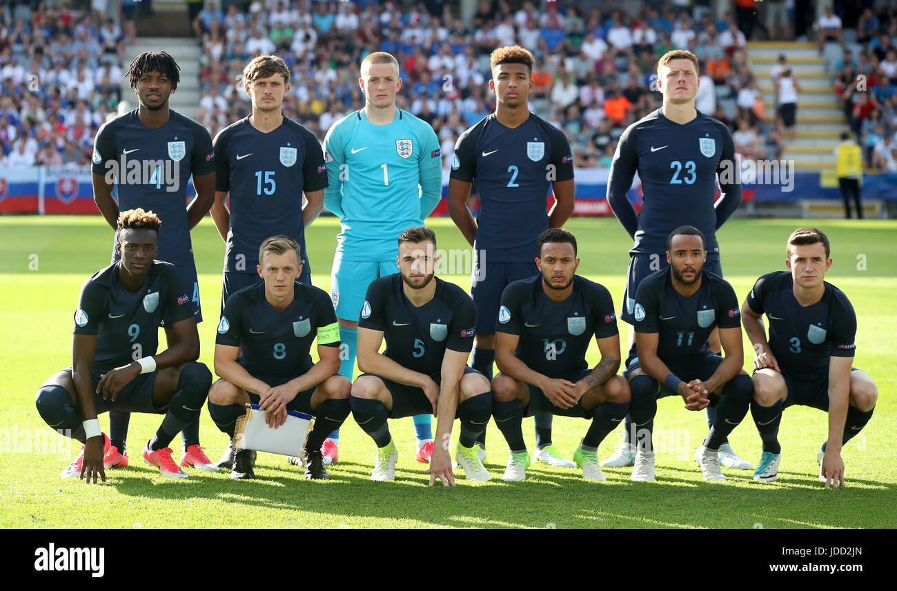 The England team group before the UEFA European Under-21 Championship ...