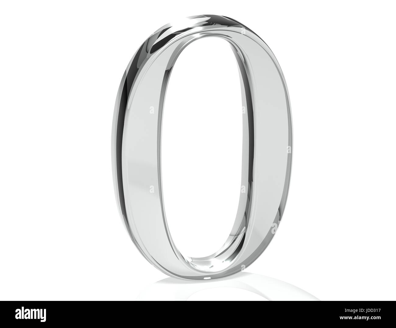 3D Set Silver Number on white background Stock Photo - Alamy