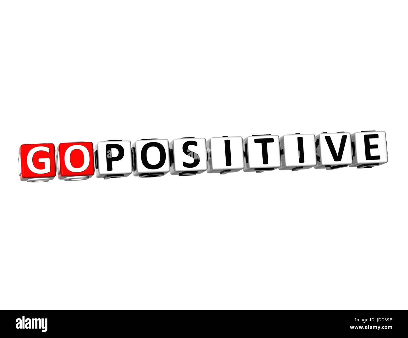 3D Word Go positive on white background Stock Photo - Alamy