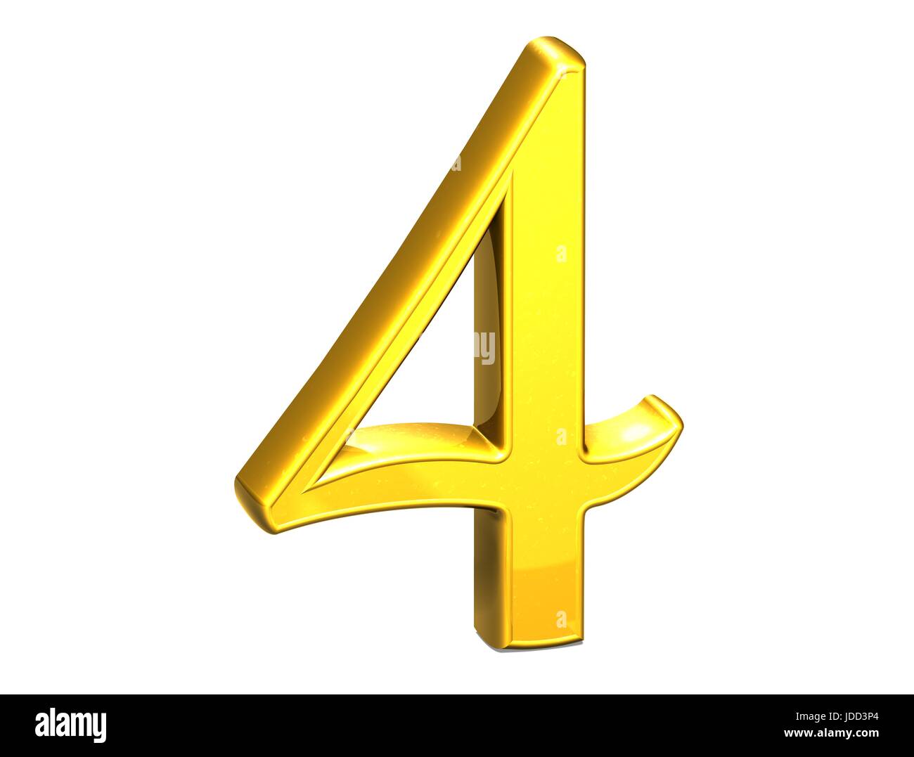 3D Set Gold Number on white background Stock Photo - Alamy